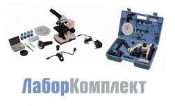 Микроскоп школьный Эврика 40х-1280х с видеоокуляром. В наличии